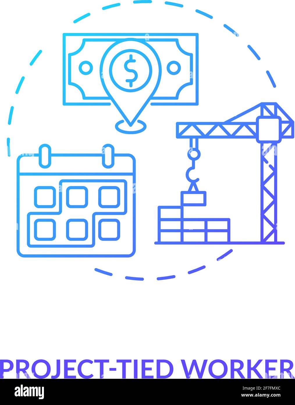 Project tied worker blue gradient concept icon Stock Vector Image & Art ... Project tied worker blue gradient concept icon Stock Vector Image & Art ...