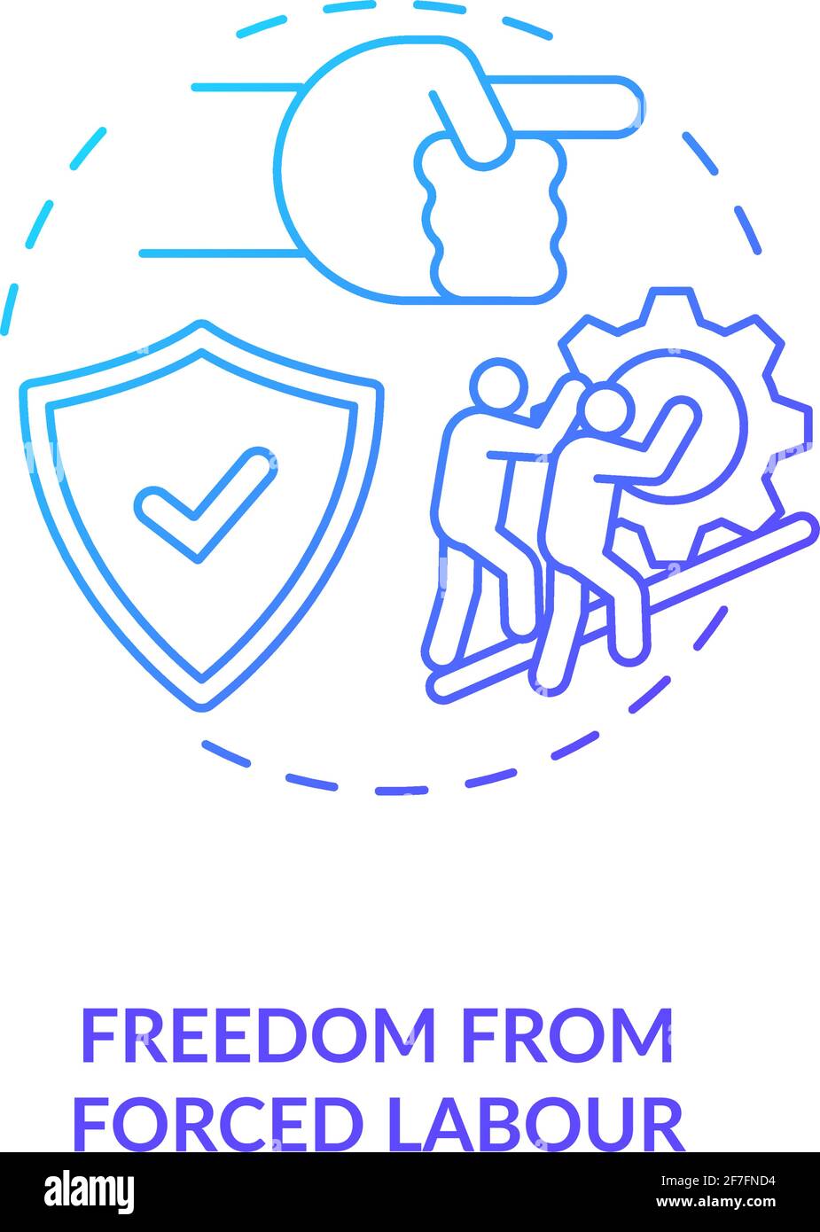 Forced labour illustration Stock Vector Images - Alamy