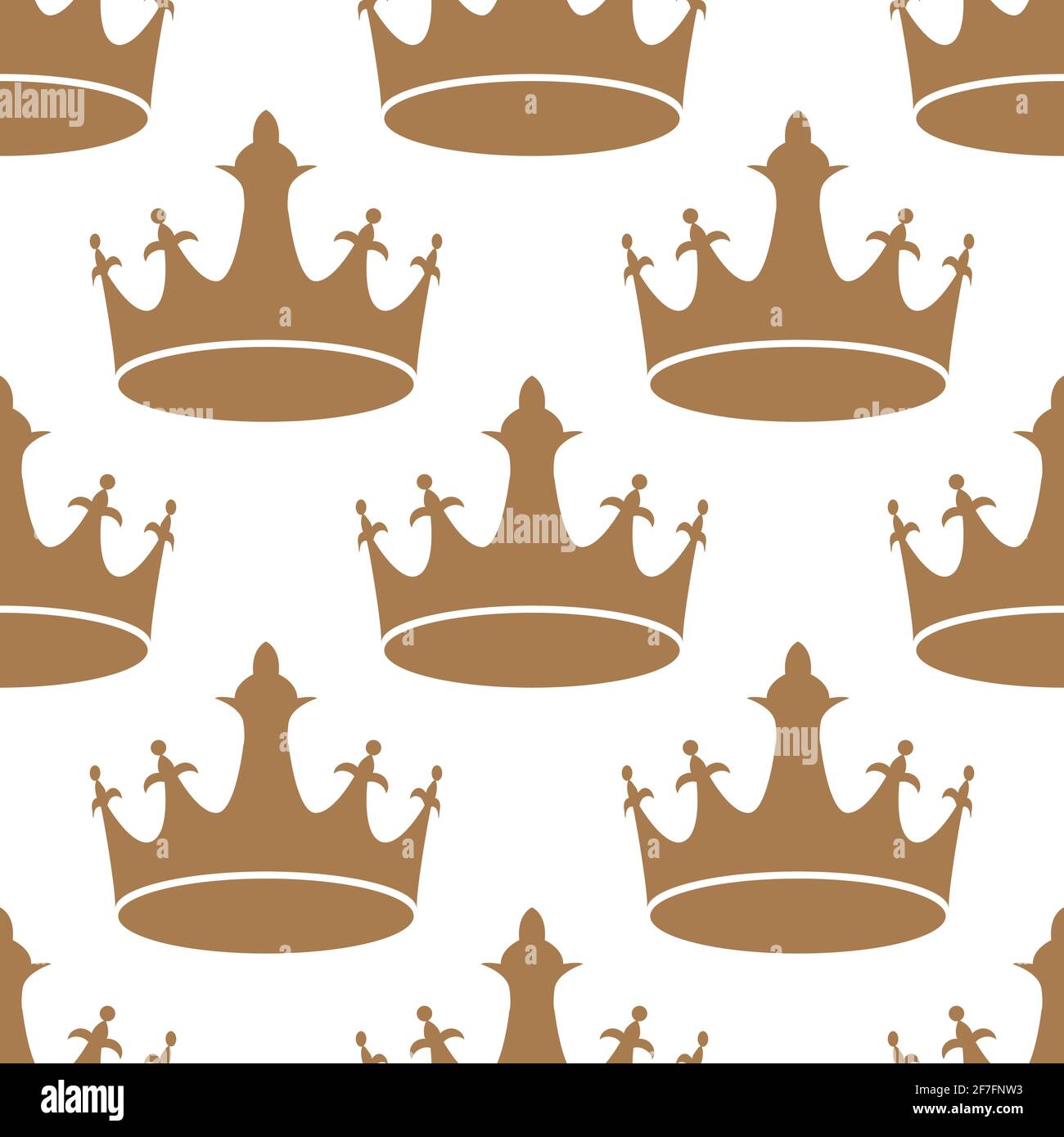 Royal Crown Seamless pattern. Flat Vector Illustration Stock Vector ...