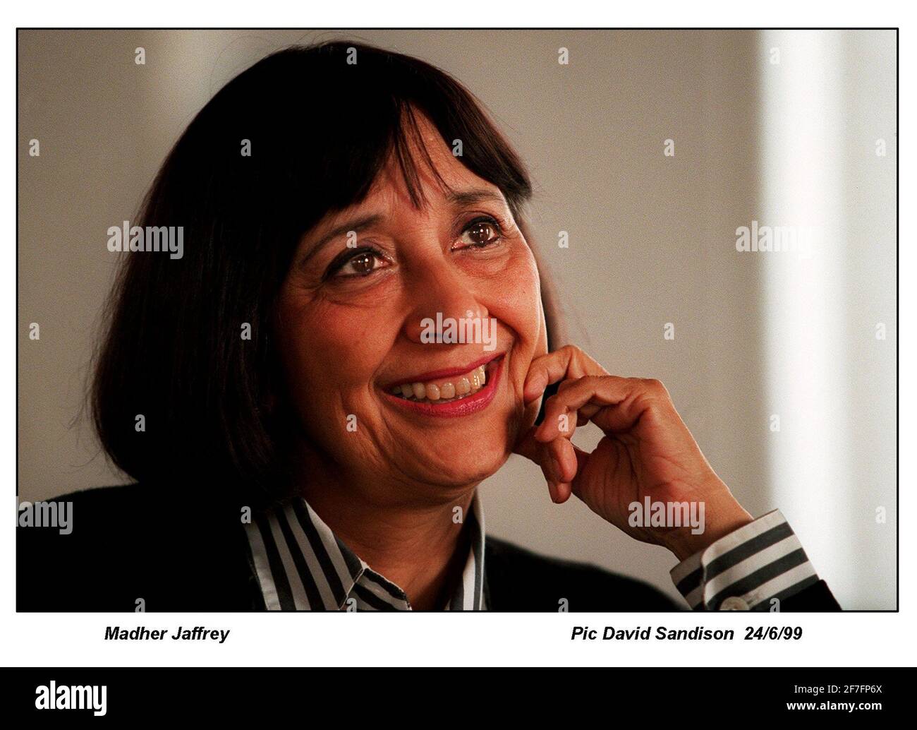 Madhur Jaffrey actress and TV cook June 1999 Stock Photo - Alamy