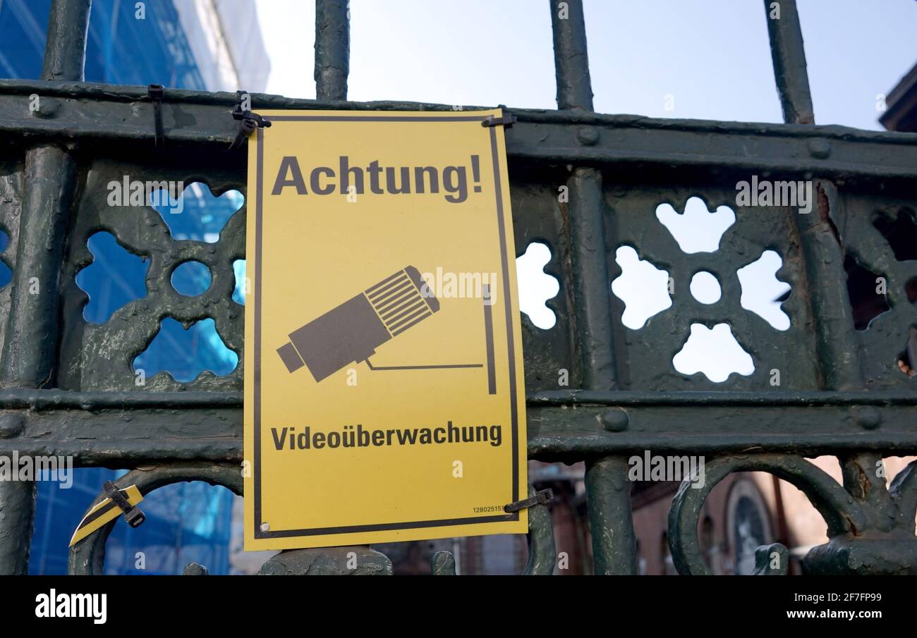 Berlin, Germany. 30th Mar, 2021. A sign with a pictogram and the ...