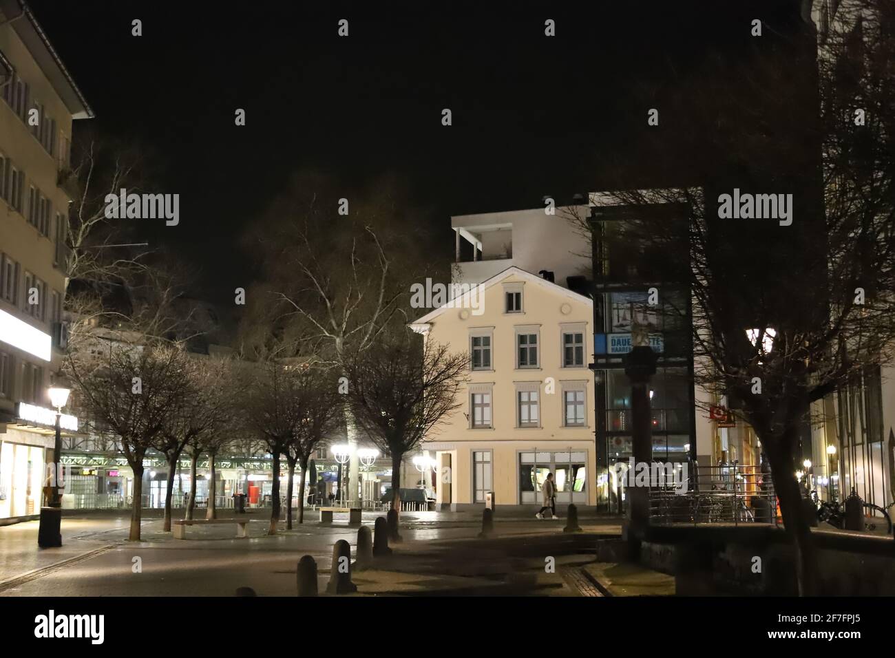 illuminated night time city of bonn Stock Photo - Alamy