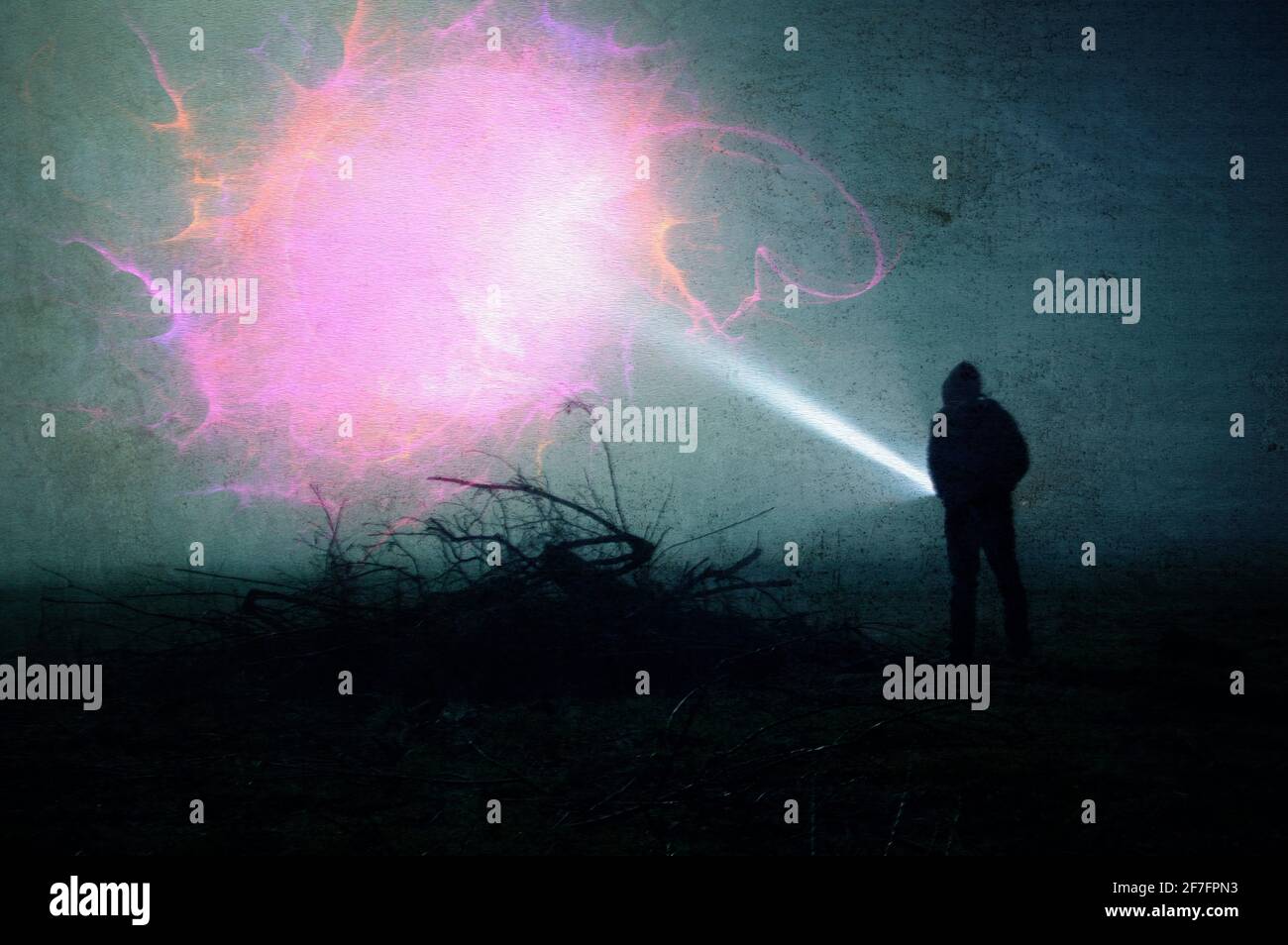 Sci fi energy field man hi-res stock photography and images - Alamy