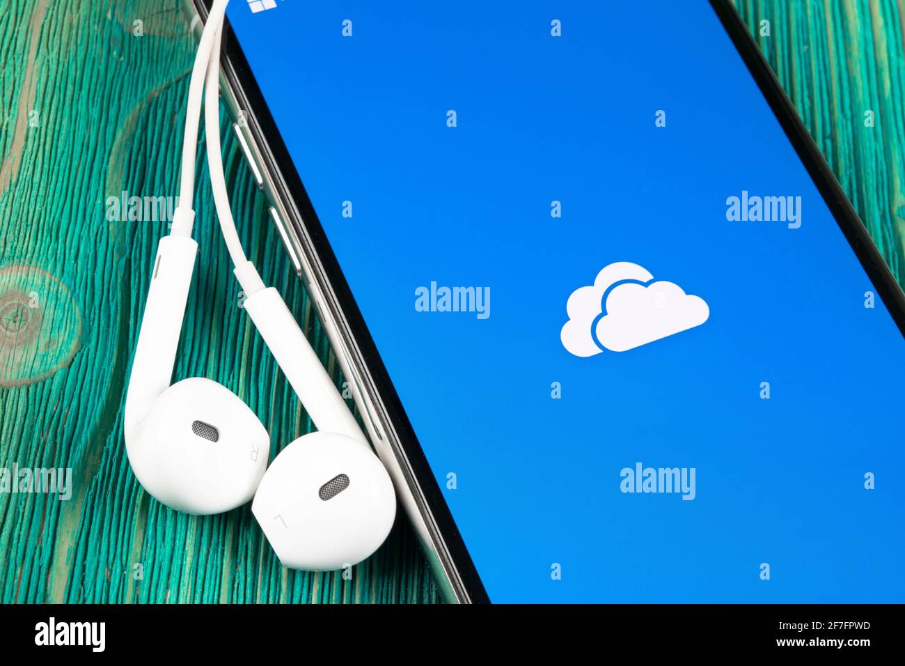 Helsinki, Finland, May 4, 2019: Microsoft OneDrive application icon on ...