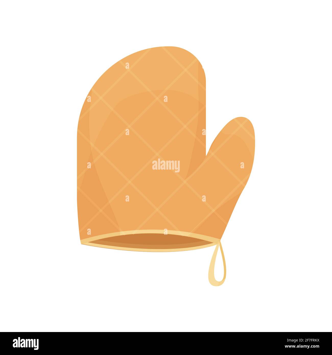 Oven mitt, hot holder, baking glove in cartoon flat style isolated on ...