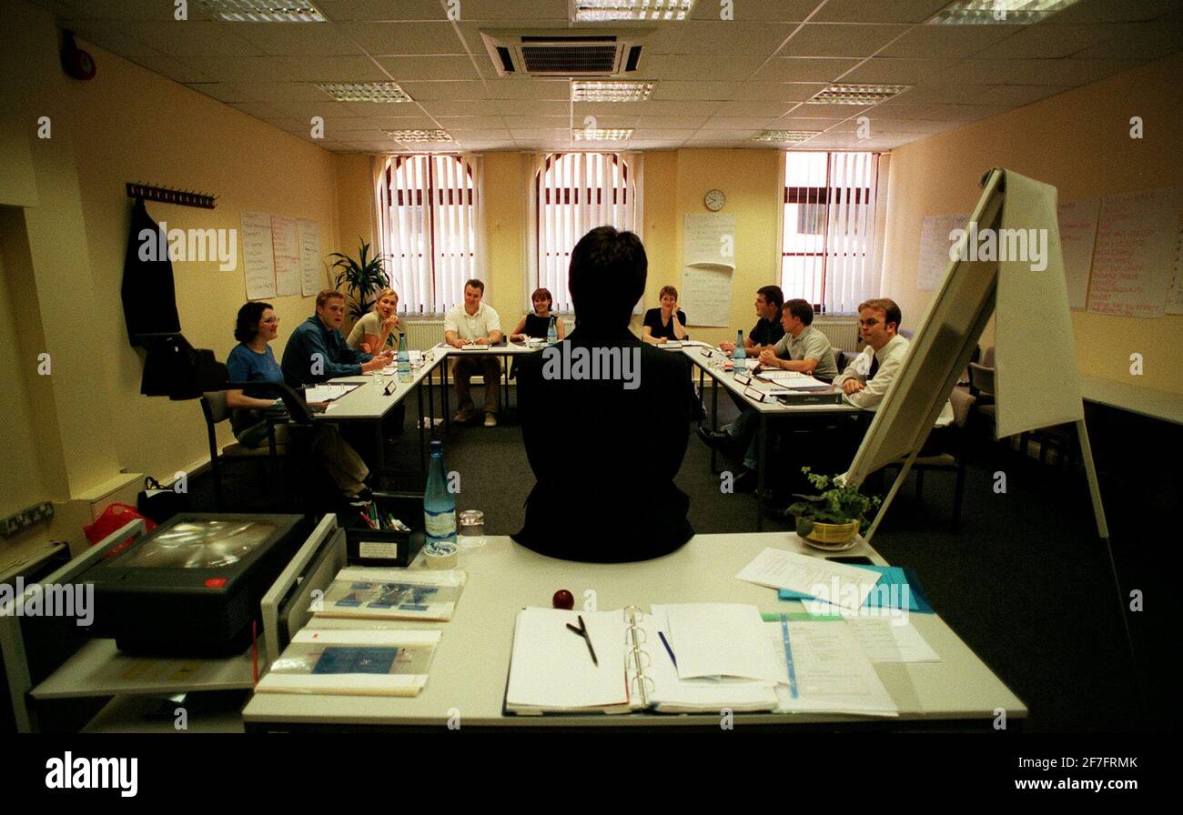 Staff training taking place in a conference room June 1999 Stock Photo ...