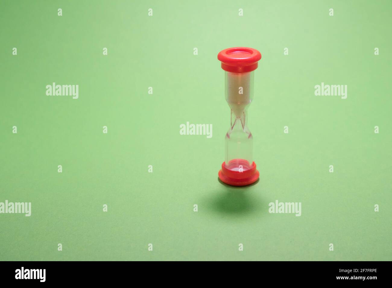 hourglass clock sand on chromakey isolated copy space time goes by ...