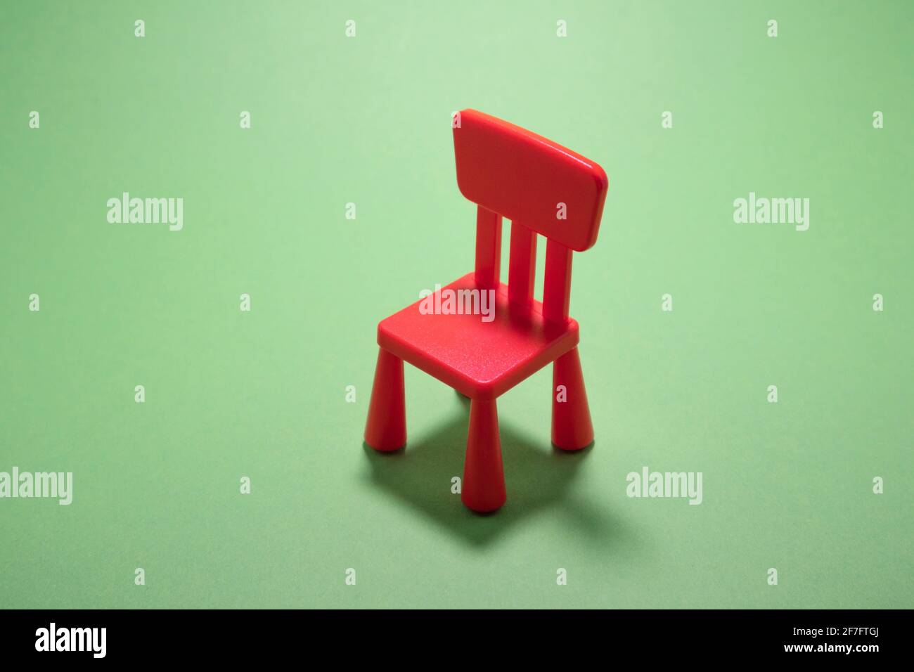 puppet toy chair isolated chroma key mockup plastic Interior detail ...