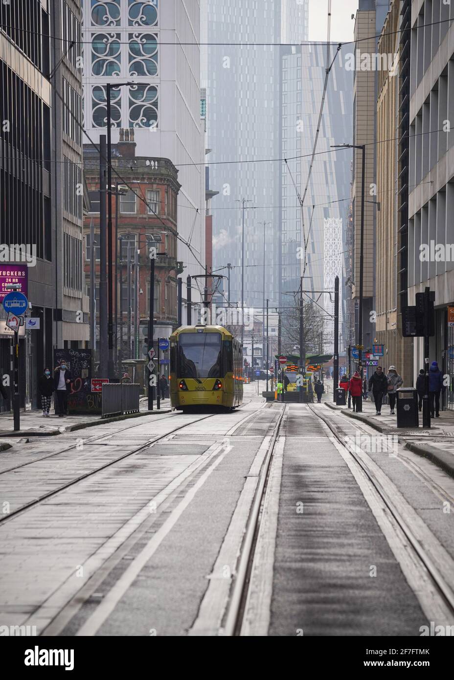 Manchester City centre streets and buildings Stock Photo - Alamy