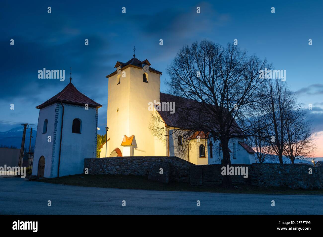 Gothic church in Turany village, Slovakia Stock Photo - Alamy