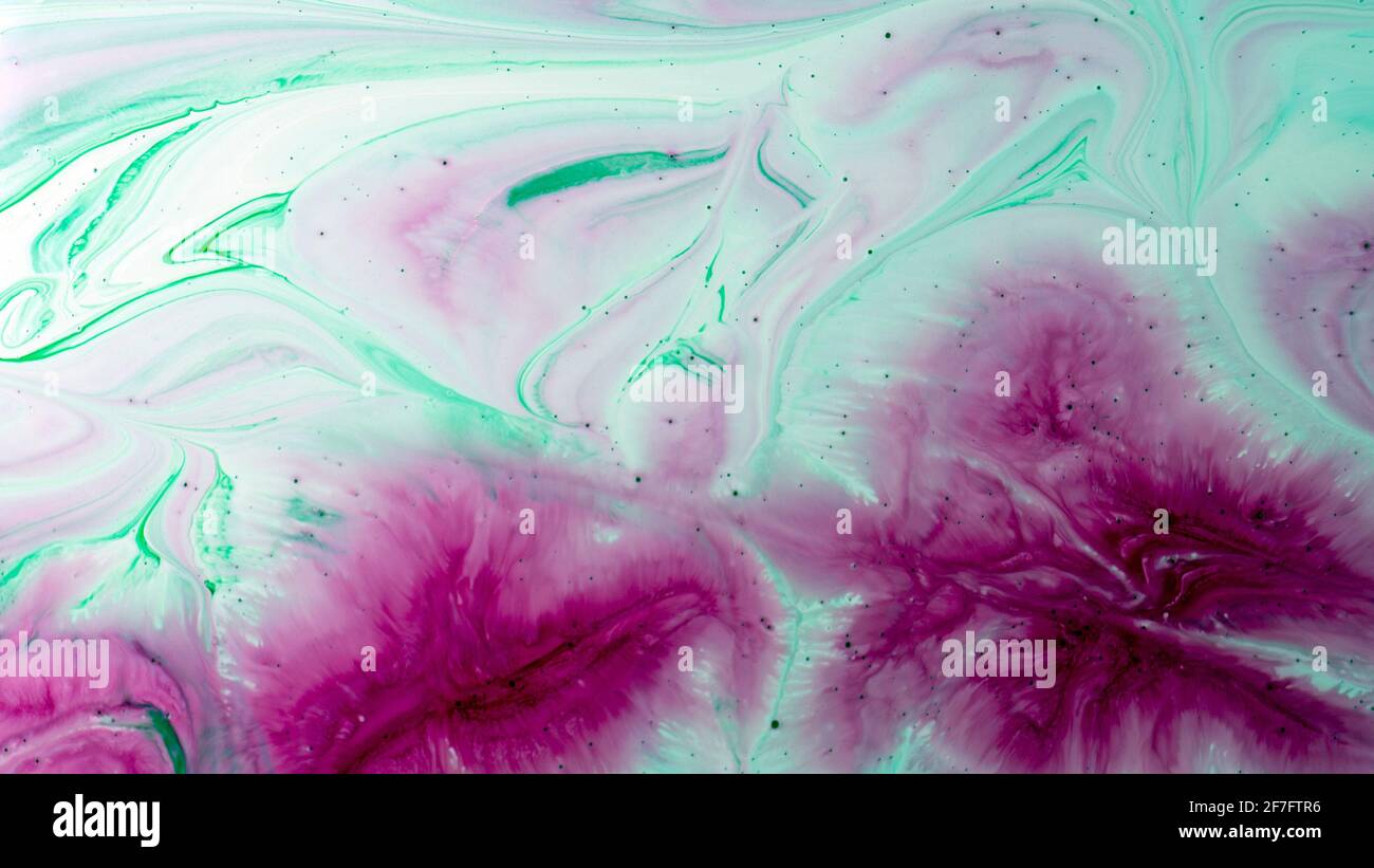 The colors of the aqueous ink are translucent. Abstract multicolored ...