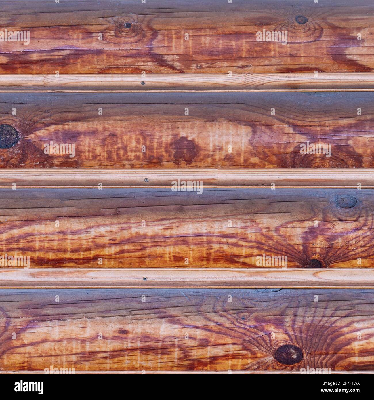 Horizontal Log wall texture for background Stock Photo - Alamy