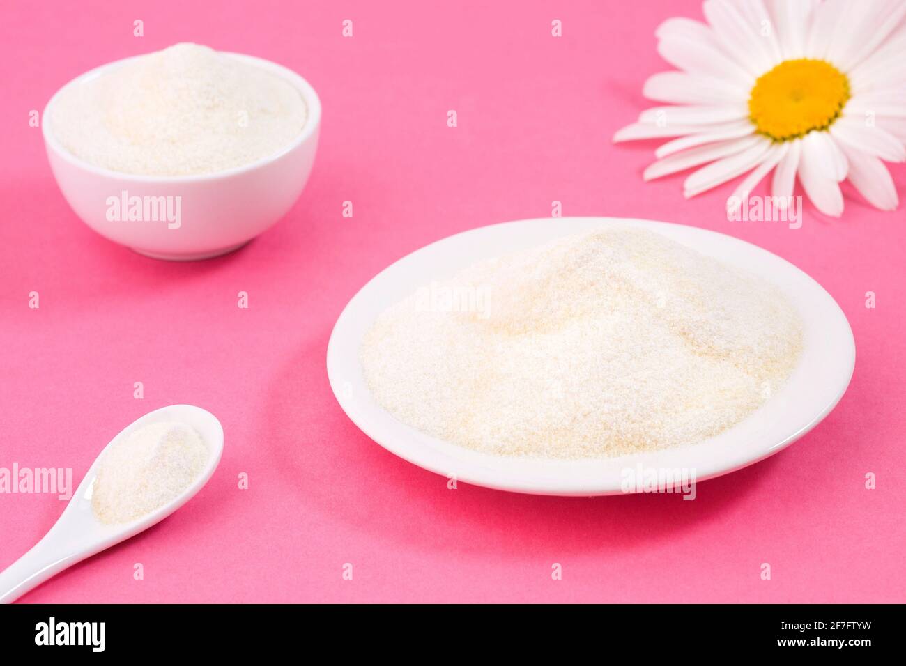 Collagen protein powder - Hydrolyzed Stock Photo - Alamy