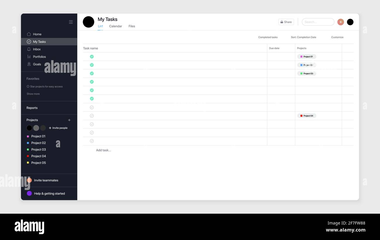 Social Media Task Manager App Concept. Vector Illustration Stock Vector ...