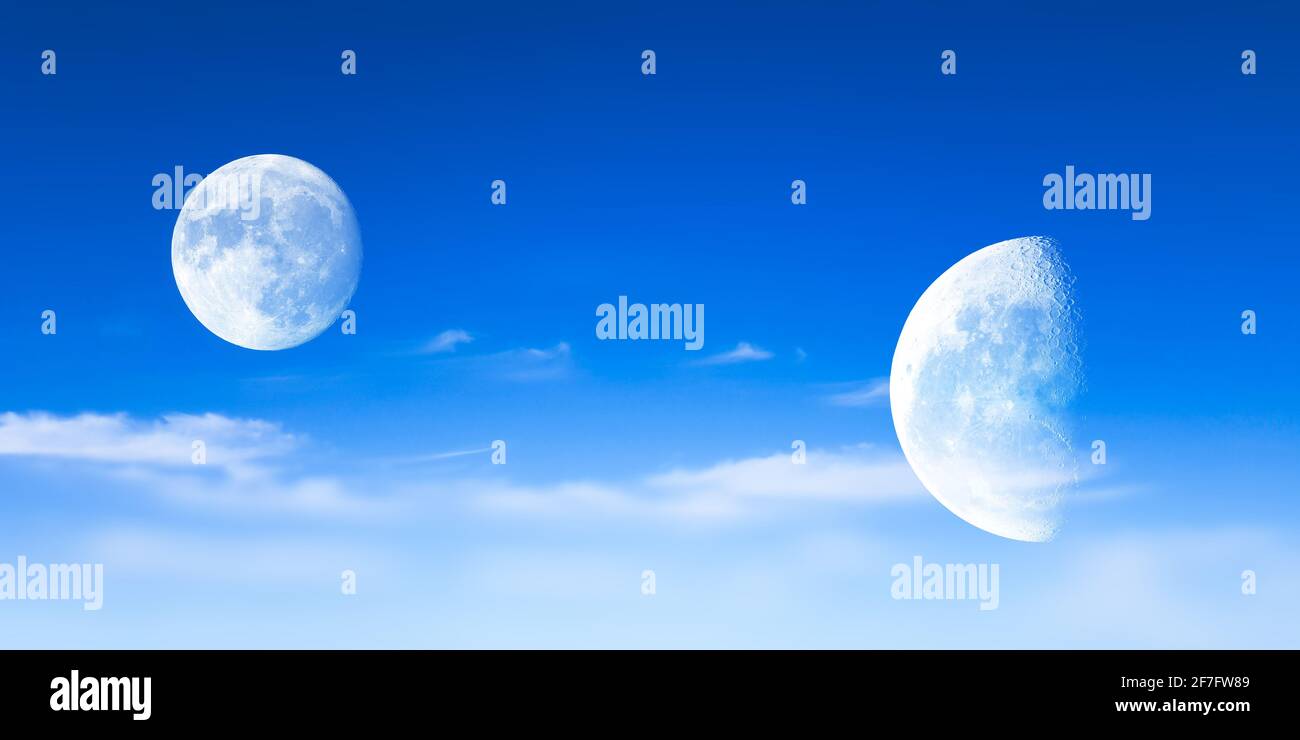 Solar System Crescent Moon