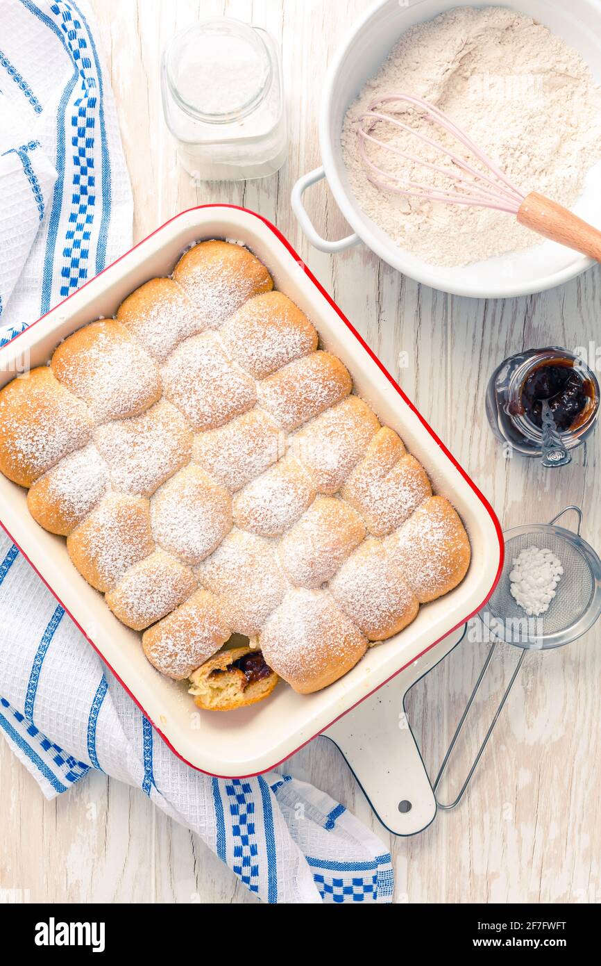 Austrian buchteln sweet yeast rolls hi-res stock photography and images ...