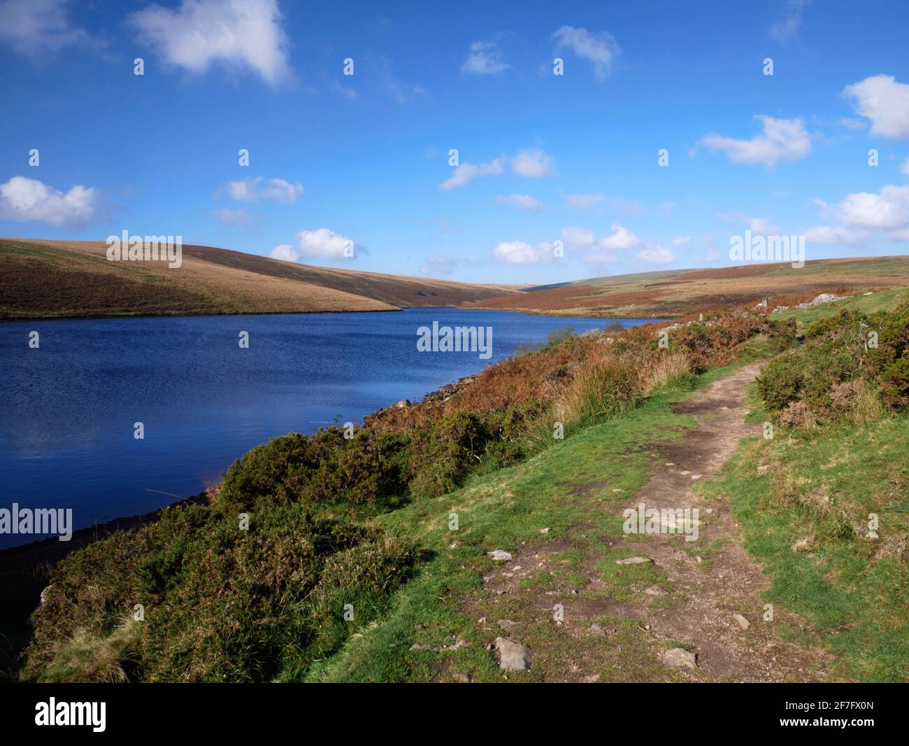 The Avon Dam reservoir, near South Brent, Dartmoor, Devon Stock Photo ...
