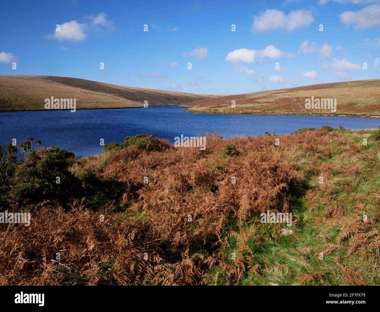 The Avon Dam reservoir, near South Brent, Dartmoor, Devon Stock Photo ...
