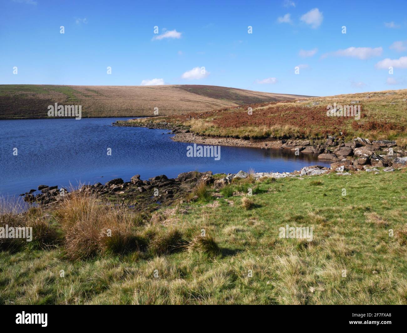 The Avon Dam reservoir, near South Brent, Dartmoor, Devon Stock Photo ...