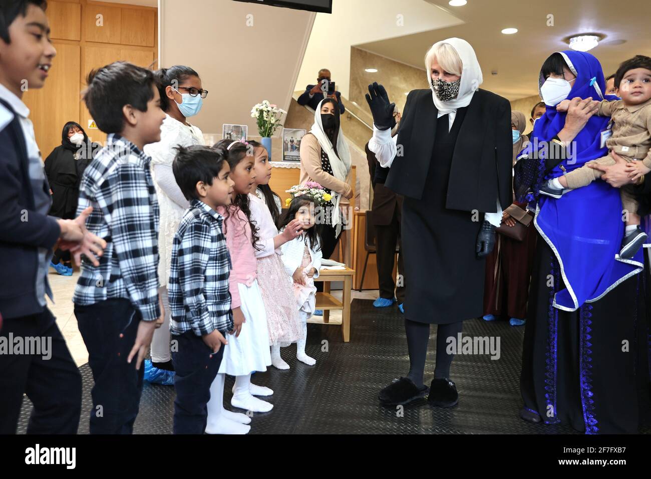 The Duchess of Cornwall during a visit to the London Islamic Cultural ...