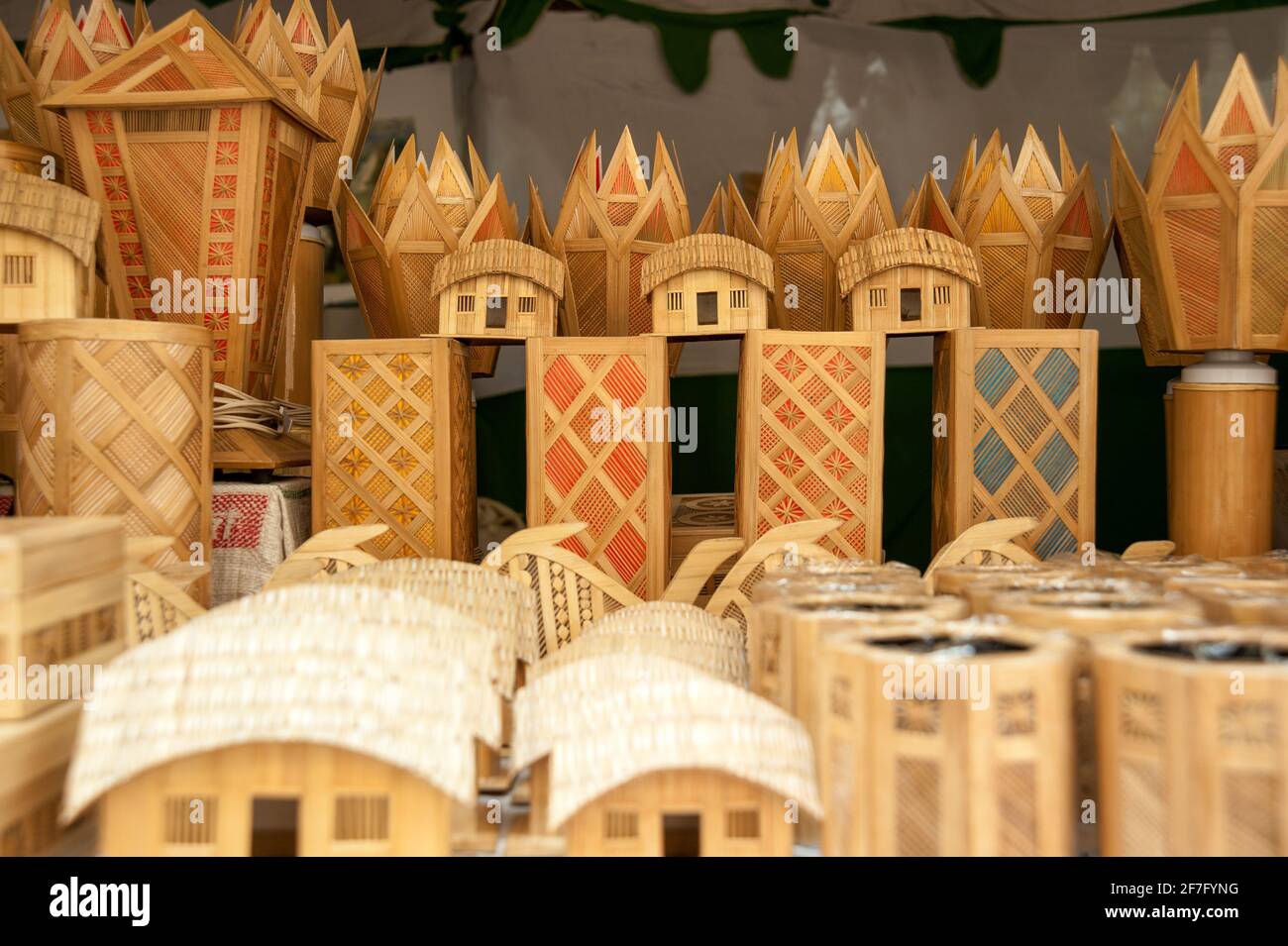 Bamboo-made Handicrafts, Bangladeshi people attend a rally in ...