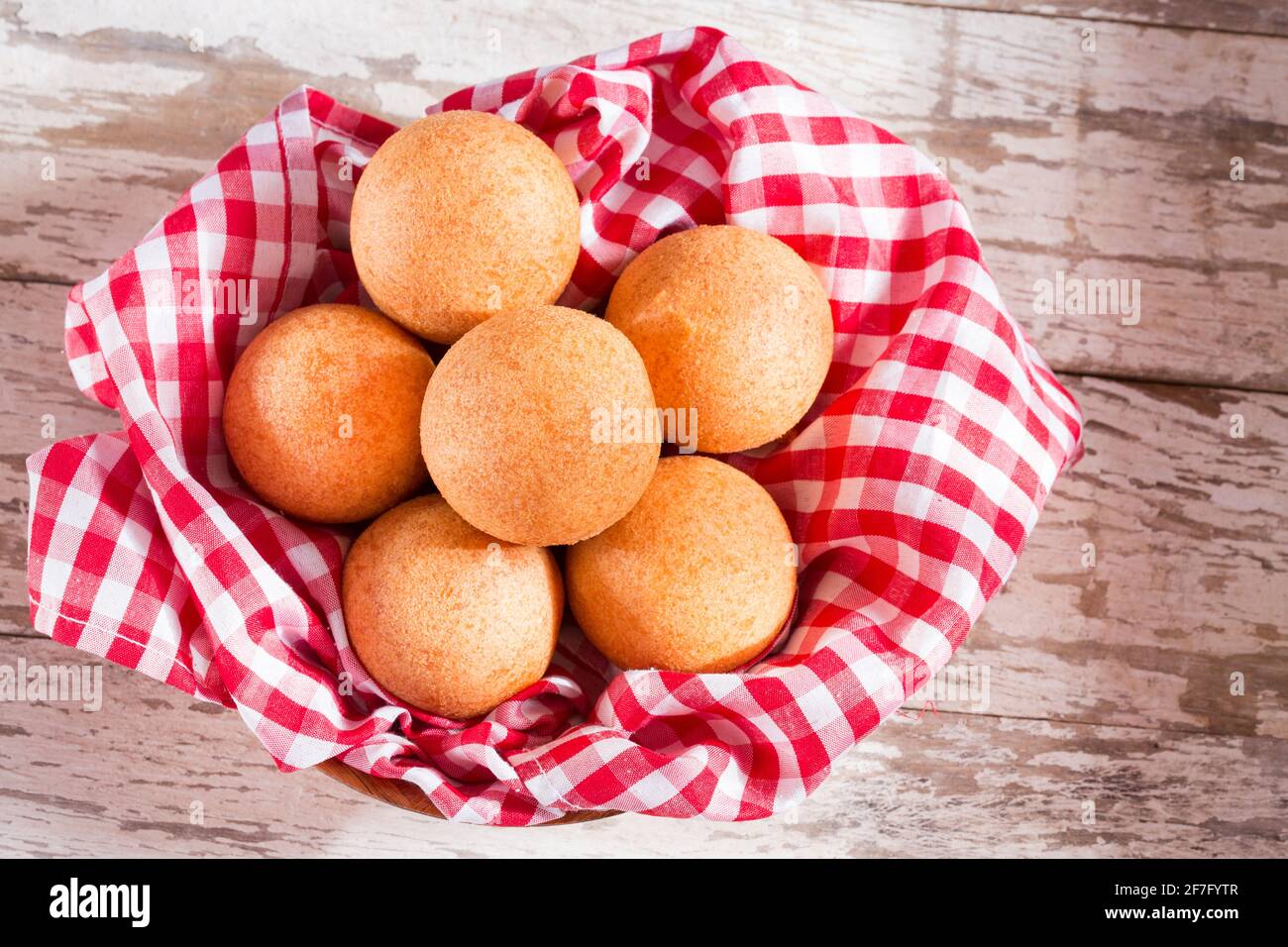 Traditional Colombian buñuelo - Deep Fried Cheese Bread Stock Photo - Alamy