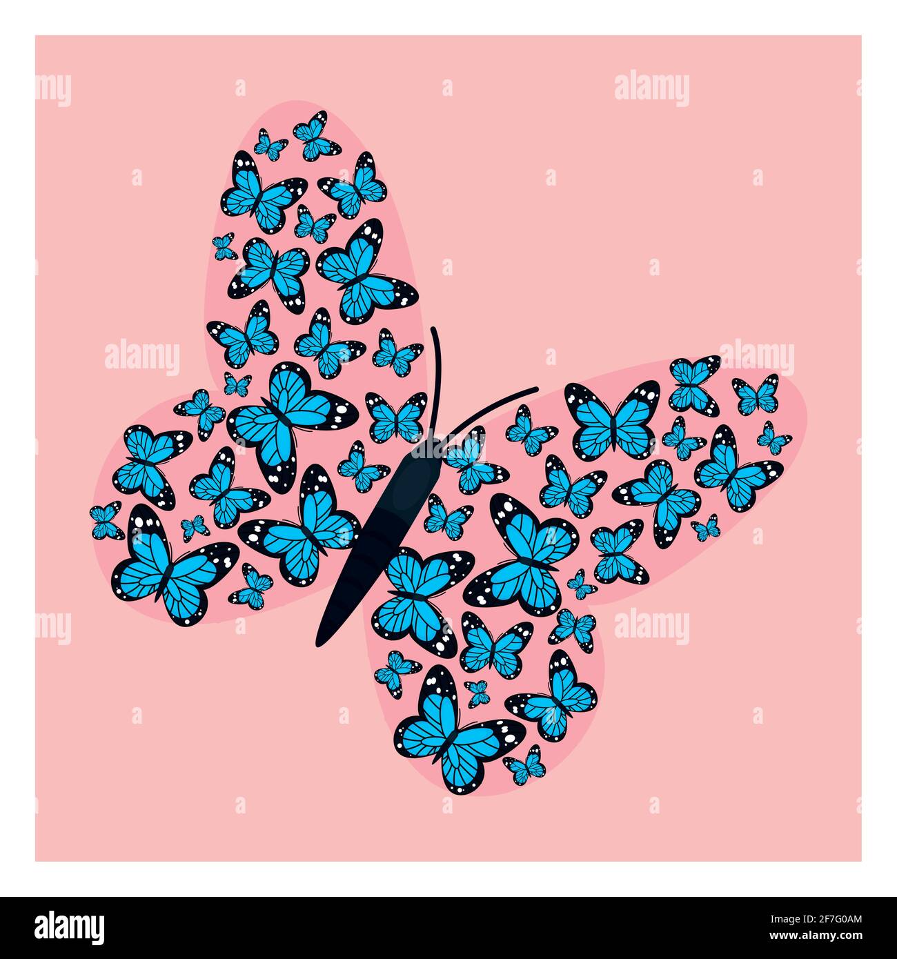 Butterfly shaped design Stock Vector Images - Alamy