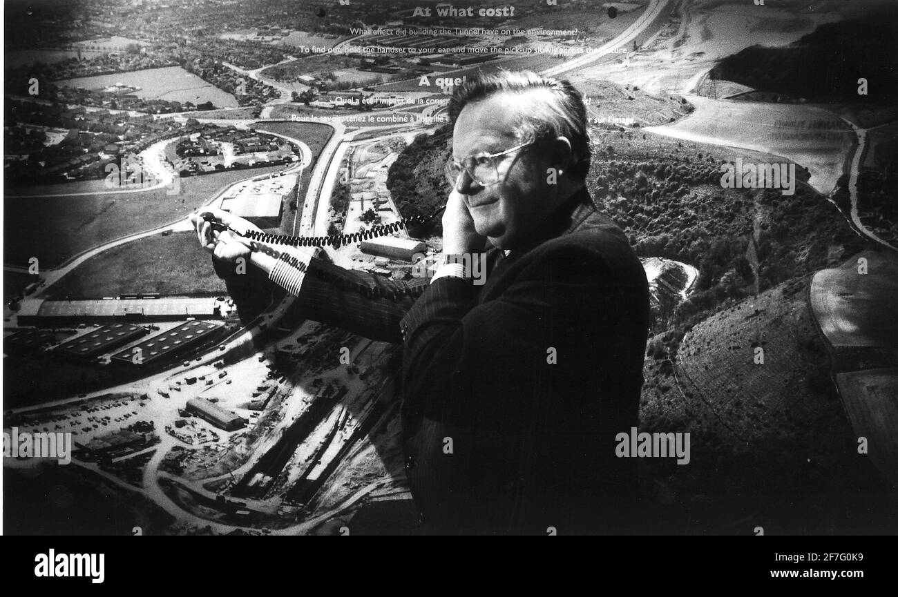 John MacGregor M.P. Transport Secretary at opening of Channel Tunnel ...