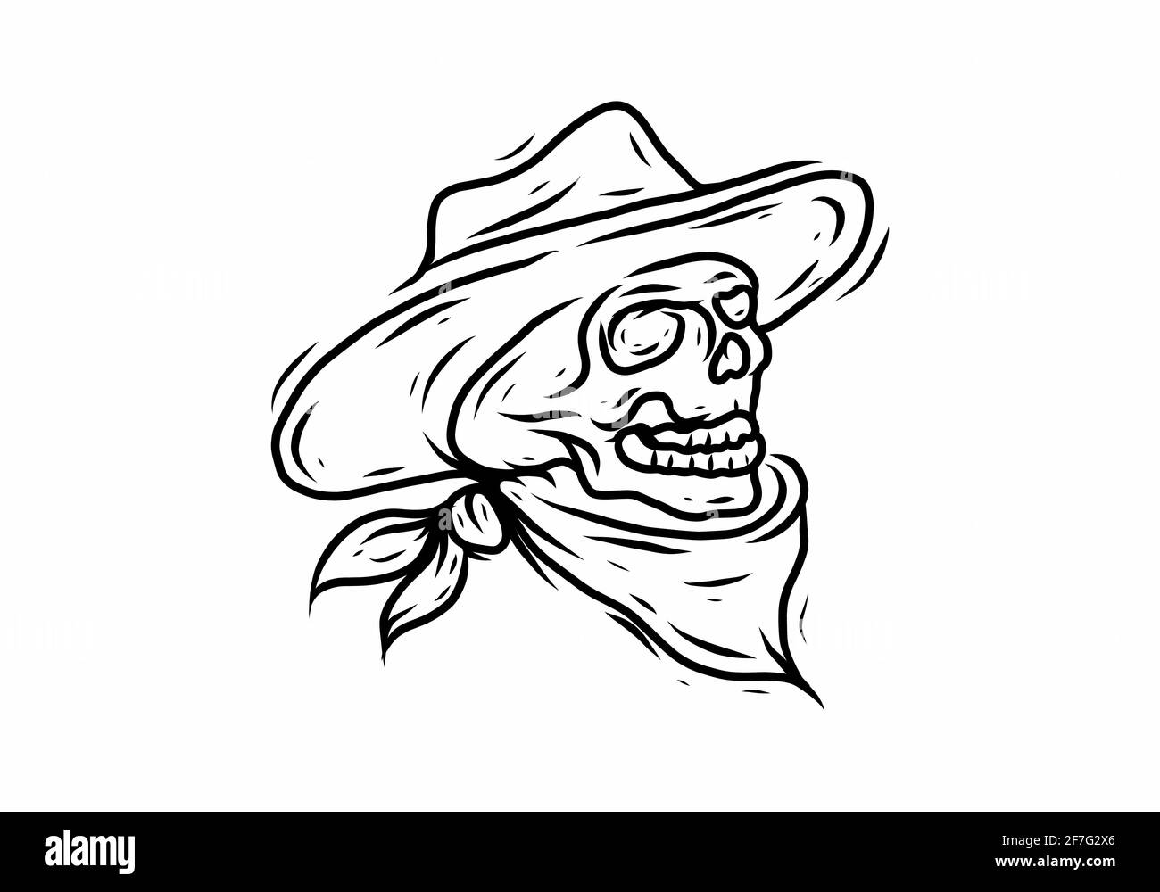Skull cowboy hi-res stock photography and images - Alamy