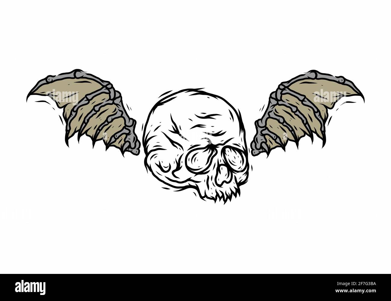 Winged skeleton Cut Out Stock Images & Pictures - Alamy