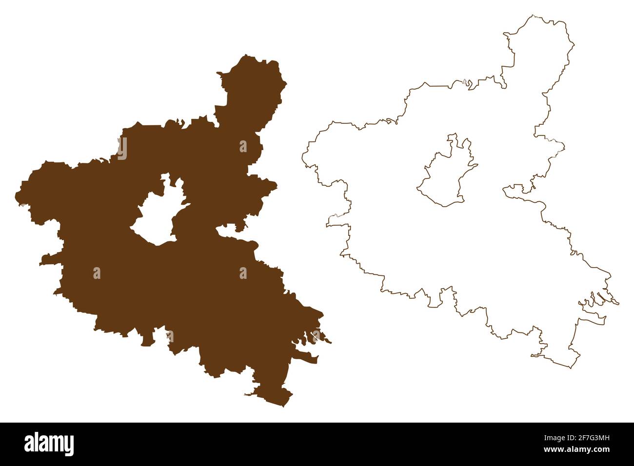 Schweinfurt district (Federal Republic of Germany, rural district Lower ...