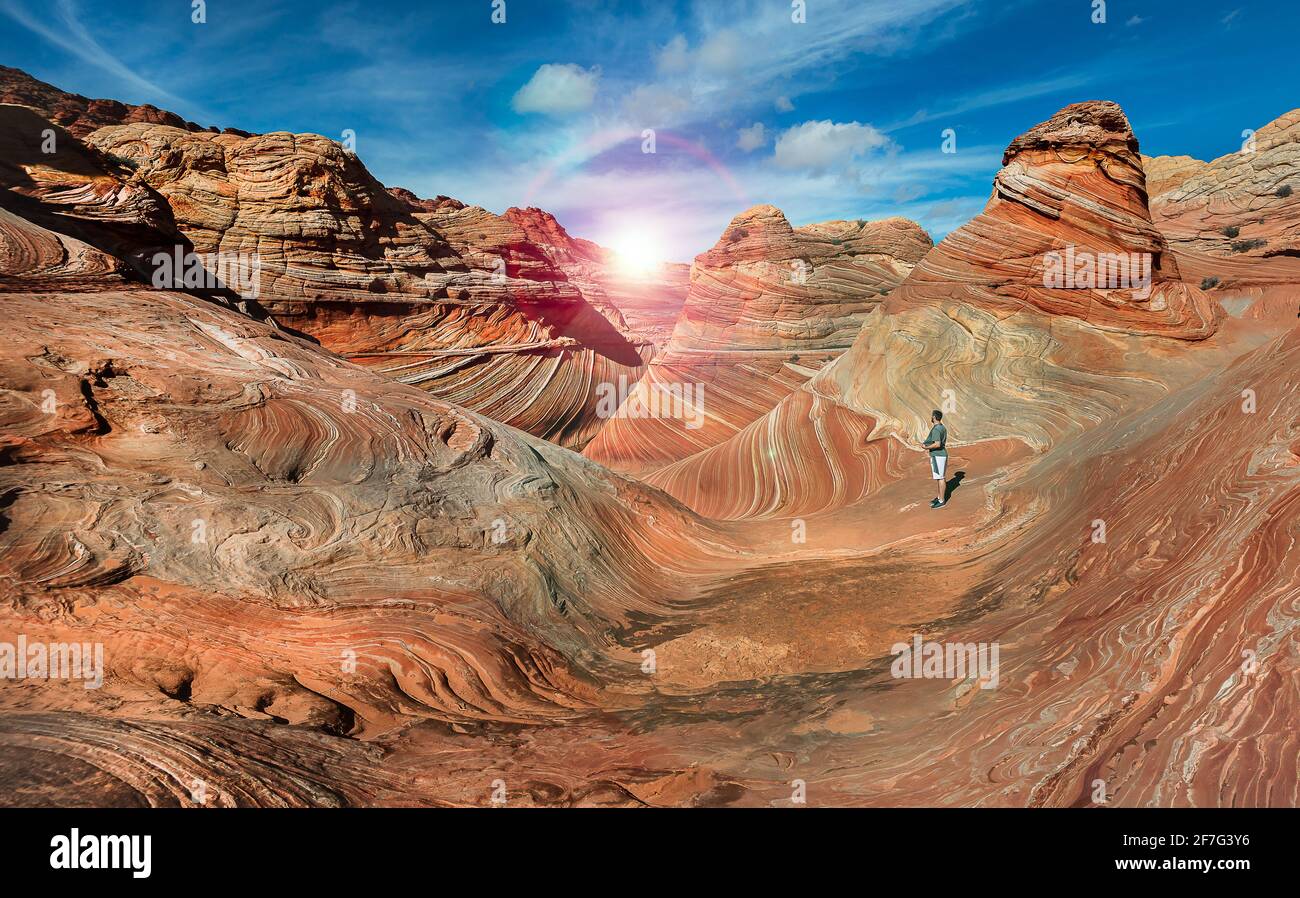 The wave an amazing geological rock formation in the North Coyote ...
