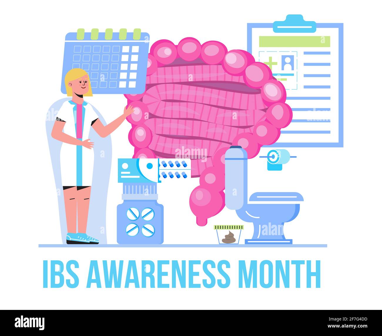 Irritable Bowel syndrome awareness month observed in April. IBS medical ...
