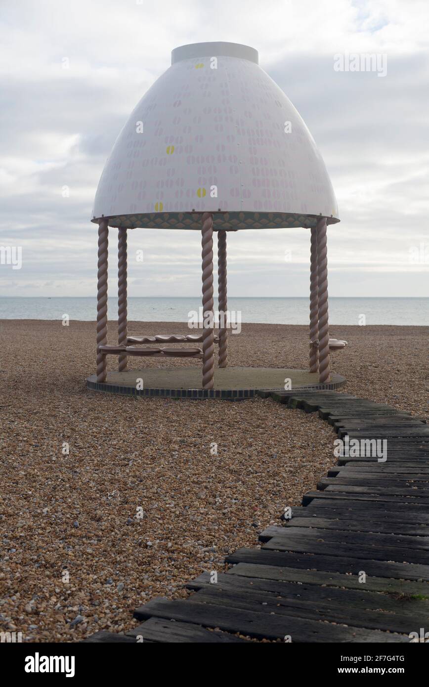 Dome on a shingle beach Stock Photo - Alamy