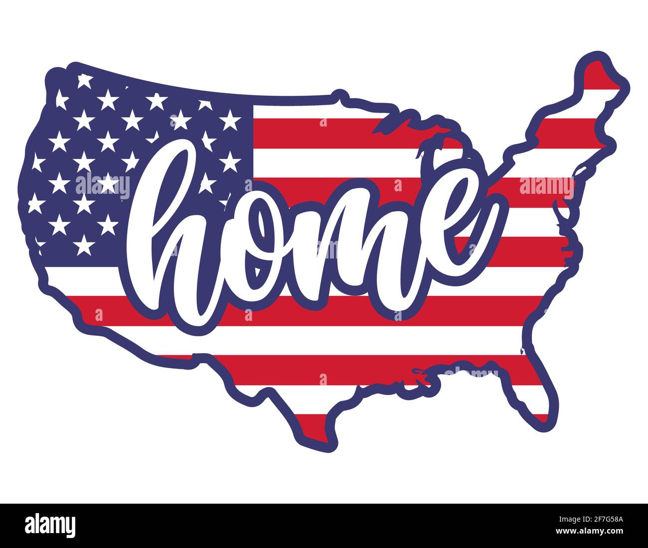 Usa map states Cut Out Stock Images & Pictures - Alamy