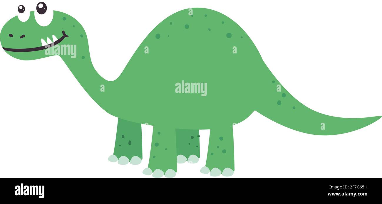 brontosaurus dinosaur on white background Stock Vector Image & Art - Alamy