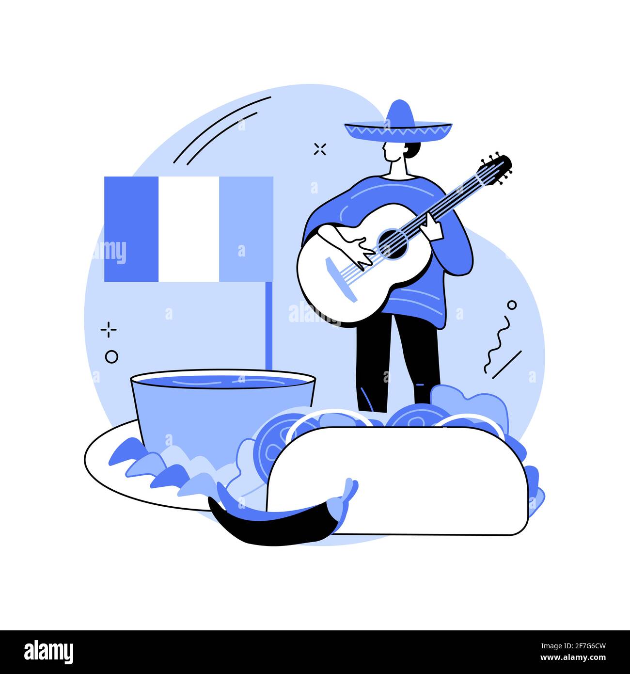 Concept mexican cuisine tortilla Stock Vector Images - Alamy