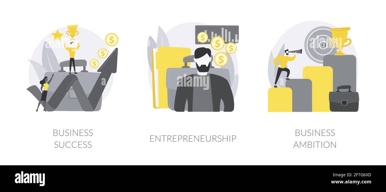 Business success abstract concept vector illustrations Stock Vector ...