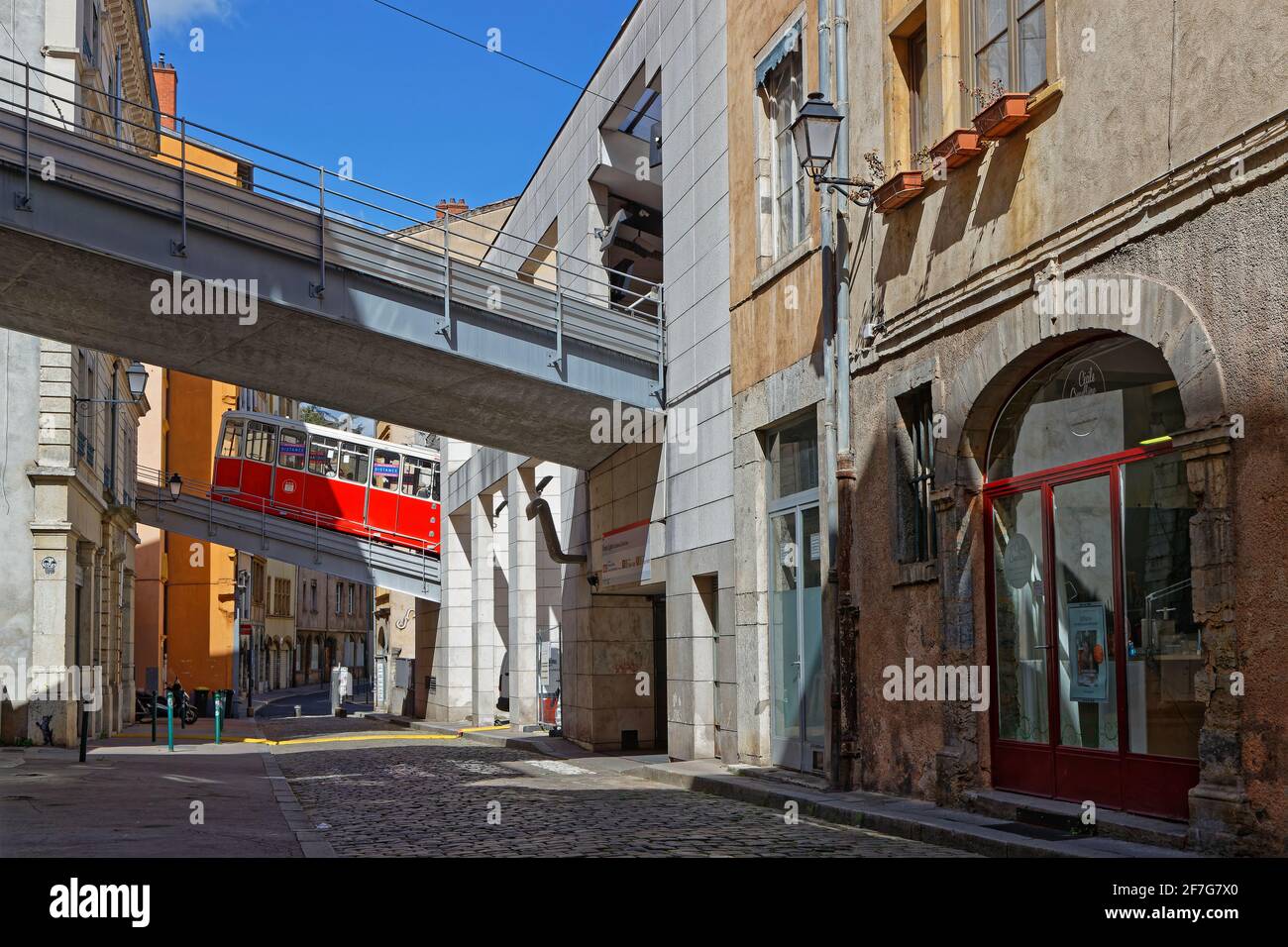 Fouviere funicular hi-res stock photography and images - Alamy
