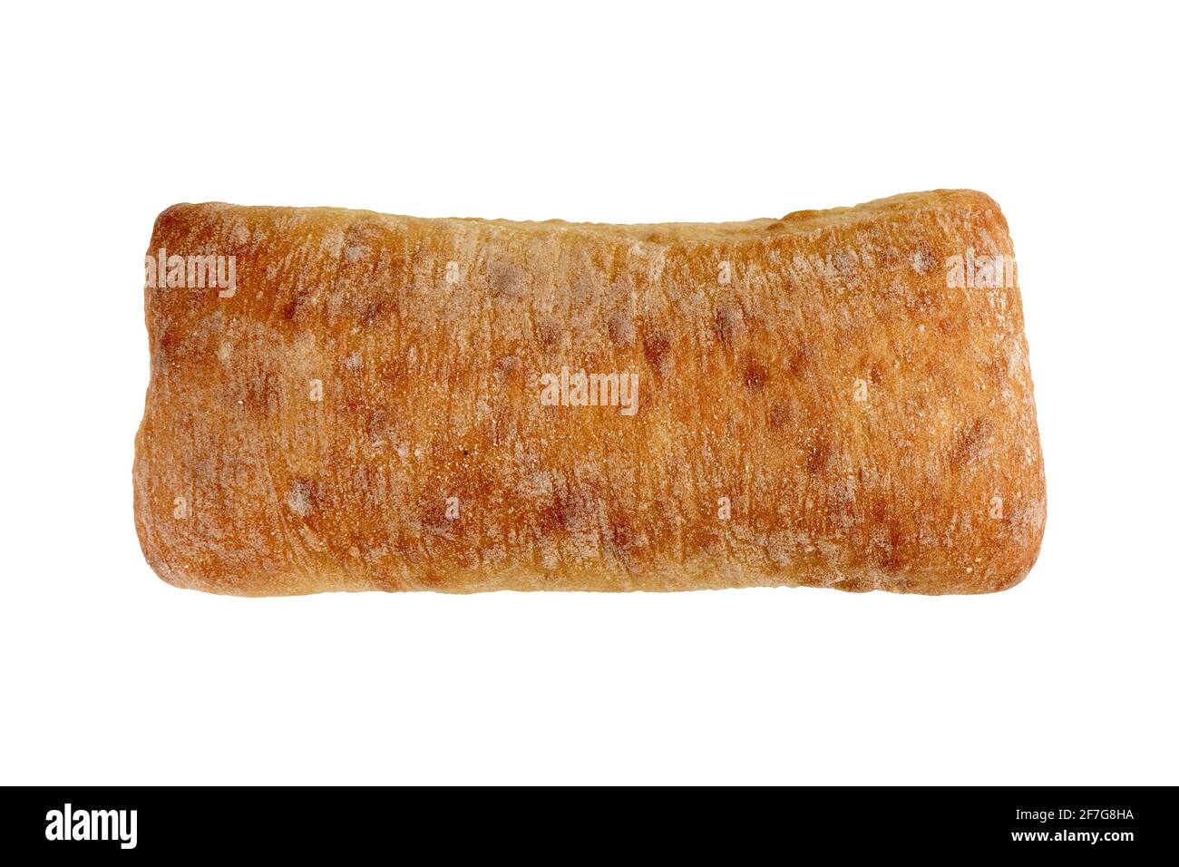 Ciabatta bread isolated on white background with clipping path ...