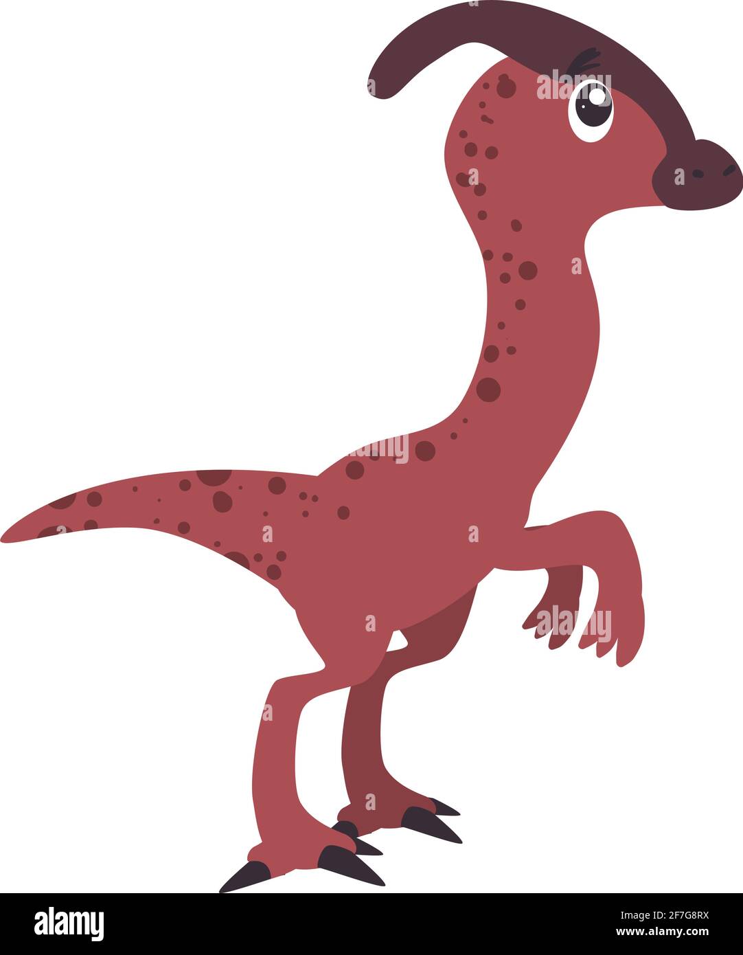 brown and cute dinosaur cartoon Stock Vector Image & Art - Alamy
