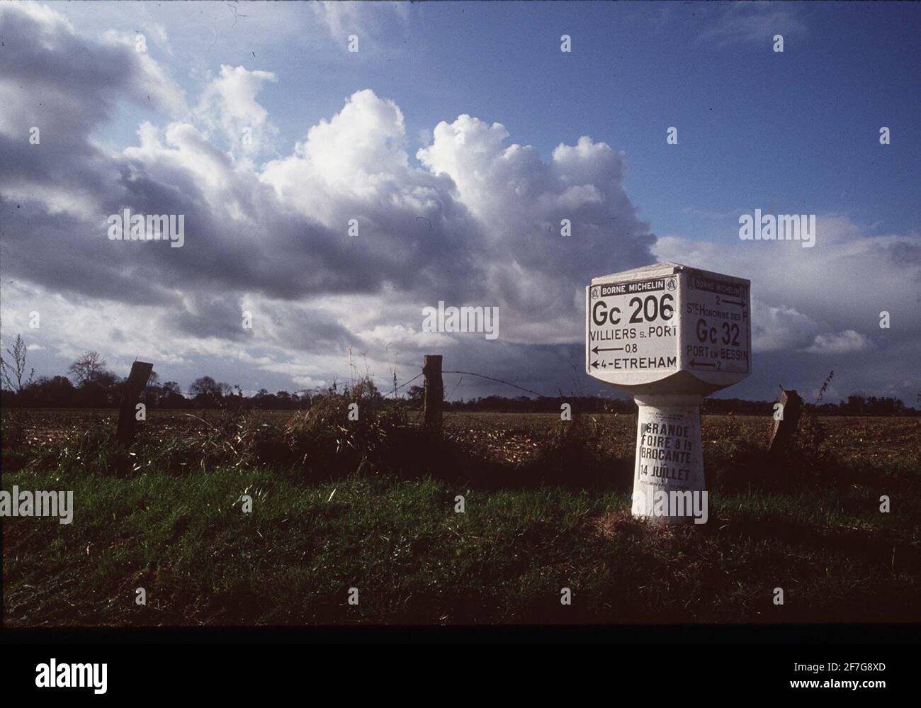 FRANCE NORMANDY ROAD SIGN Stock Photo - Alamy