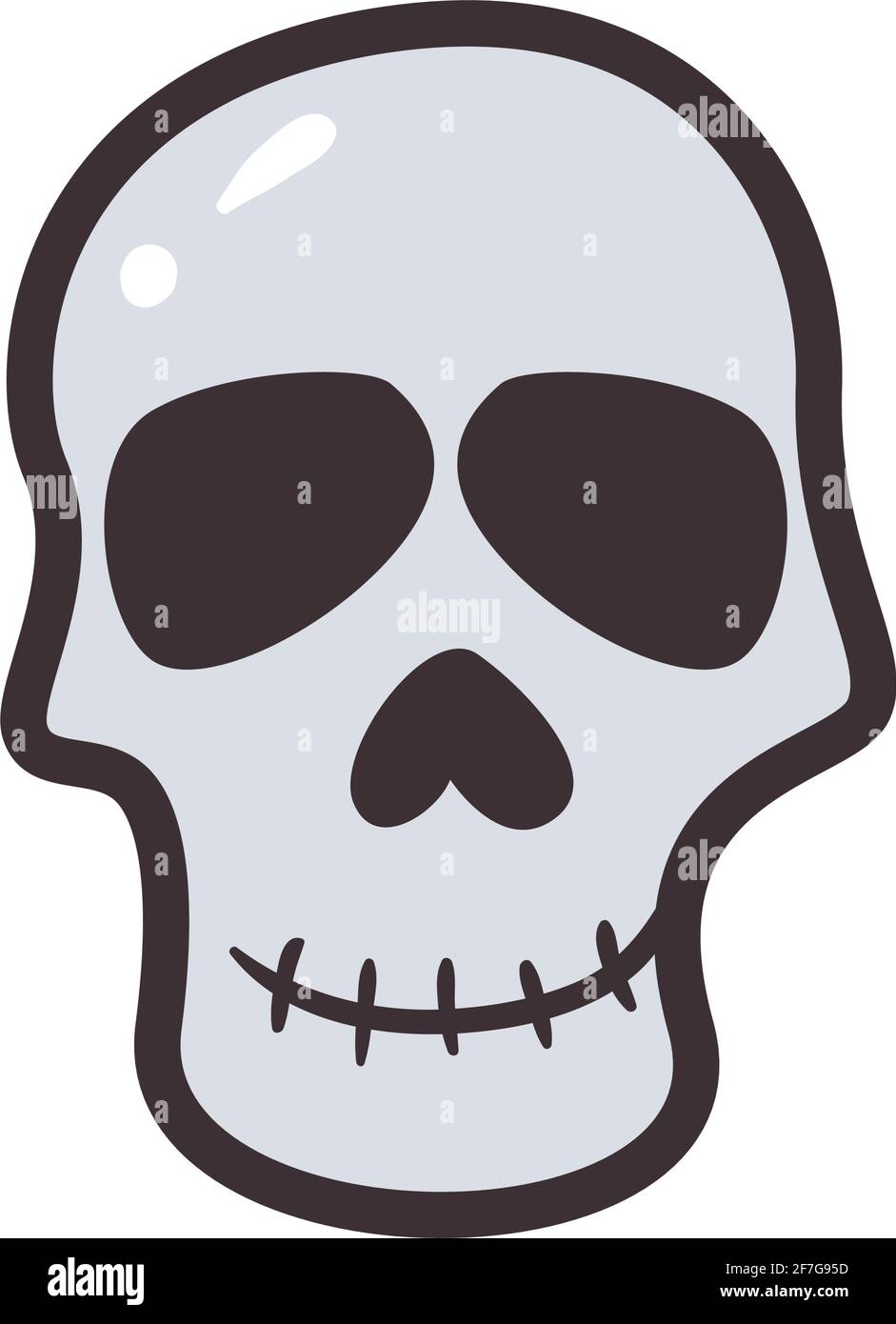 death horror skull head icon Stock Vector Image & Art - Alamy