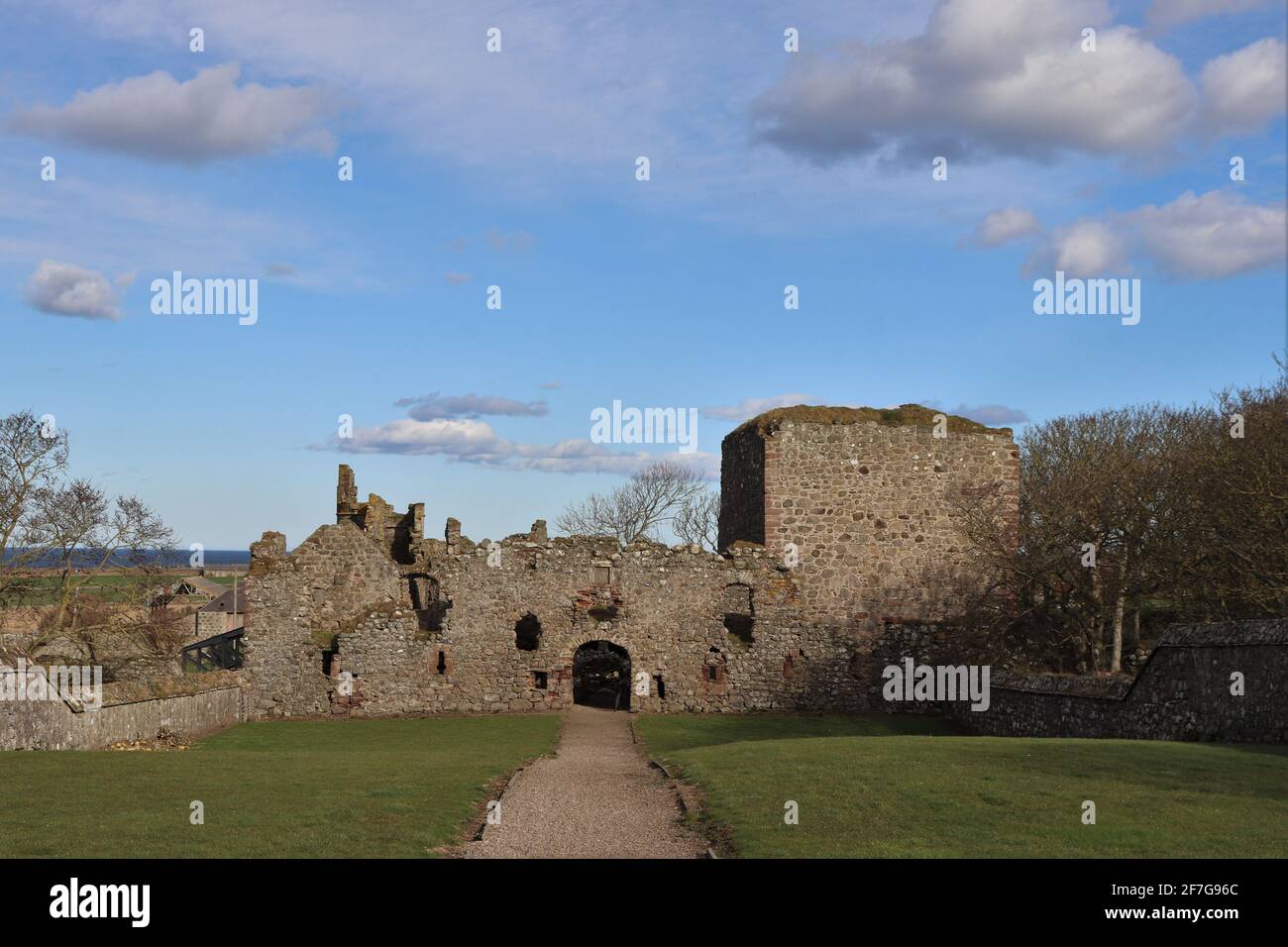 Ruins of Pitsligo Castle Stock Photo - Alamy