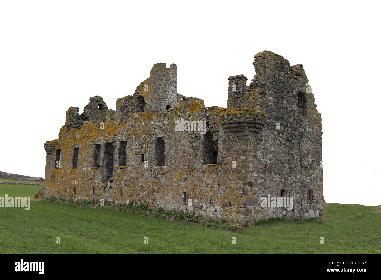 Ruins of Pitullie Castle Stock Photo - Alamy