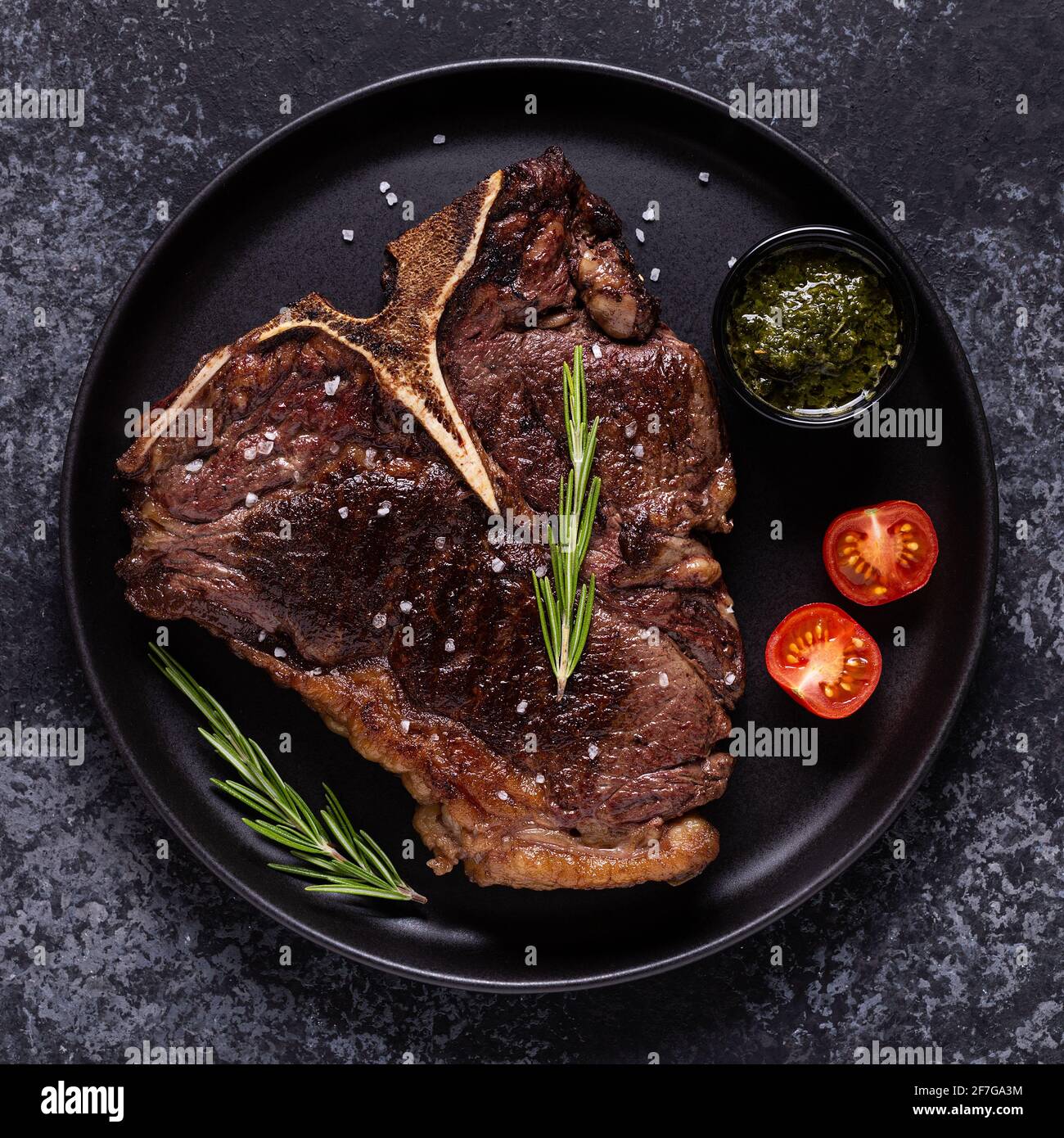 Top view grilled ribeye hi-res stock photography and images - Alamy