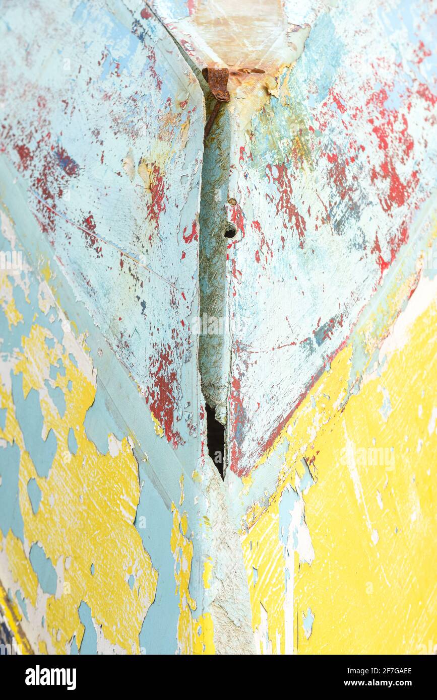 Abstract paint background with random patterns of layers of aged and ...