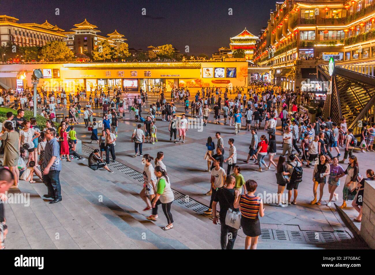 Xi an city night view hi-res stock photography and images - Alamy