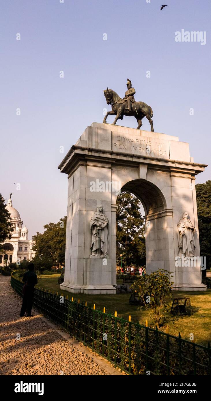 Kolkata, West Bengal, India - January 2018: A tourist taking a picture ...
