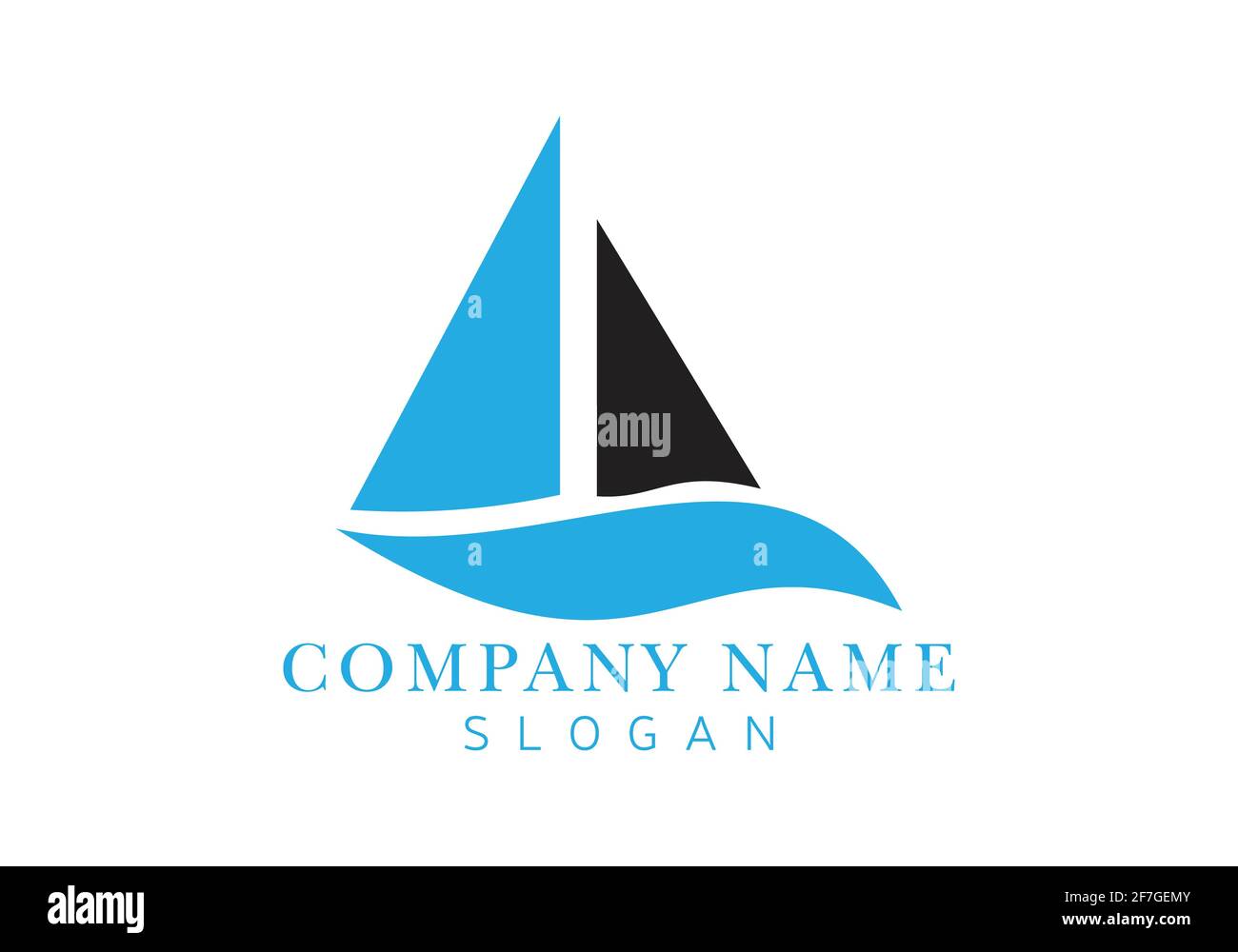 sail boat logo design vector template Stock Vector Image & Art - Alamy